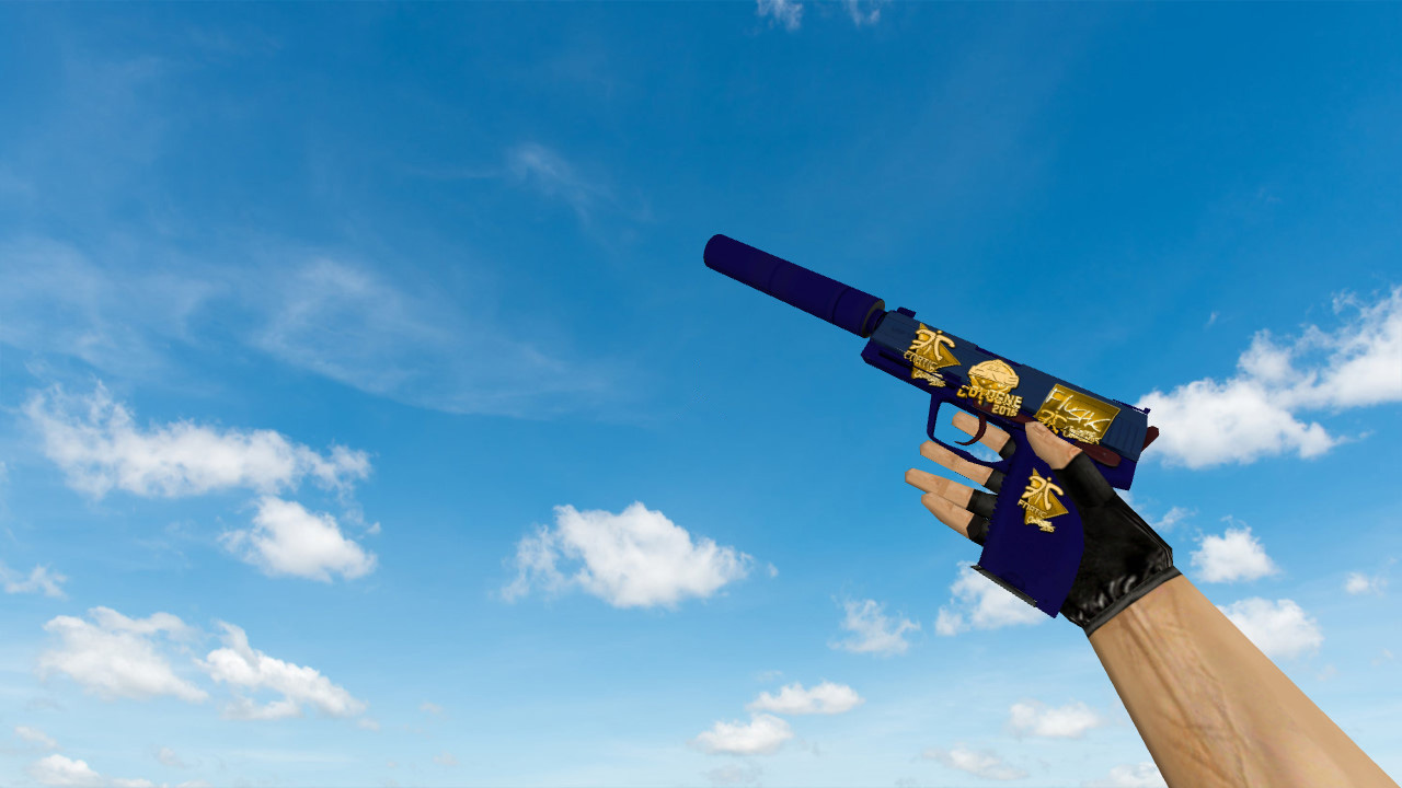 Модель «USP «Королевский синий» с наклейками» для CS 1.6 - скачать на ...