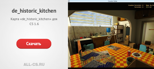 Карта «de_historic_kitchen» для CS 1.6 - скачать на All-CS.ru